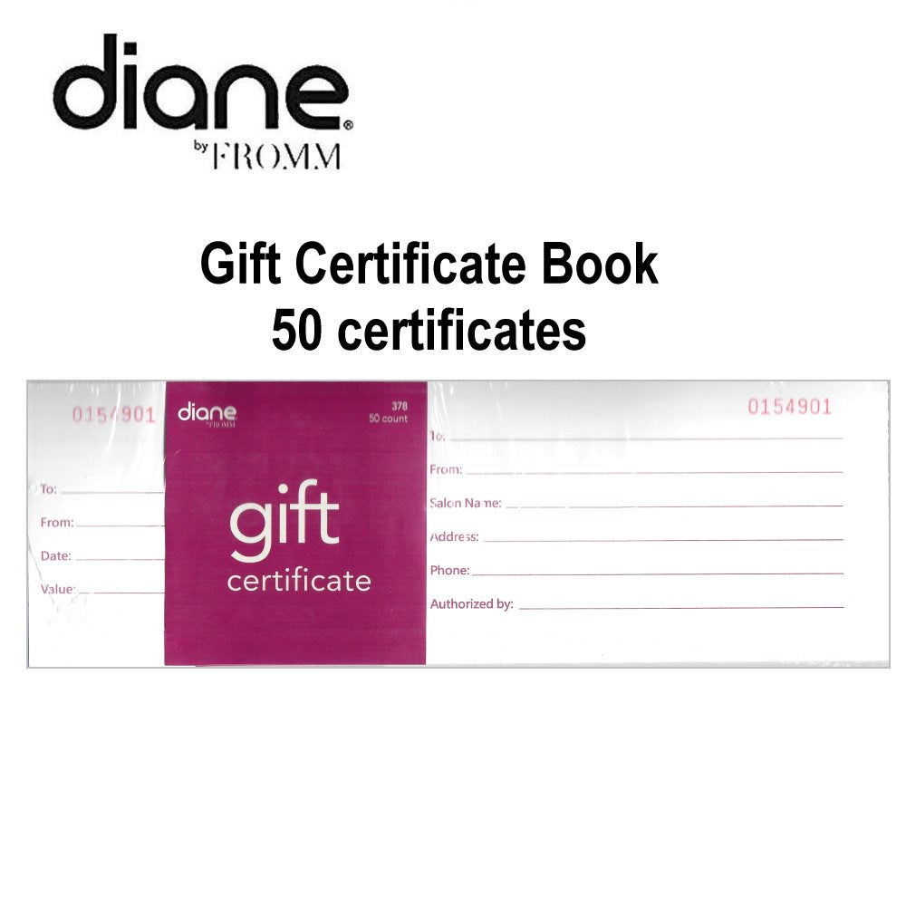 Diane Gift Certificate, 50 certificates (378) – EP Beauty Supply