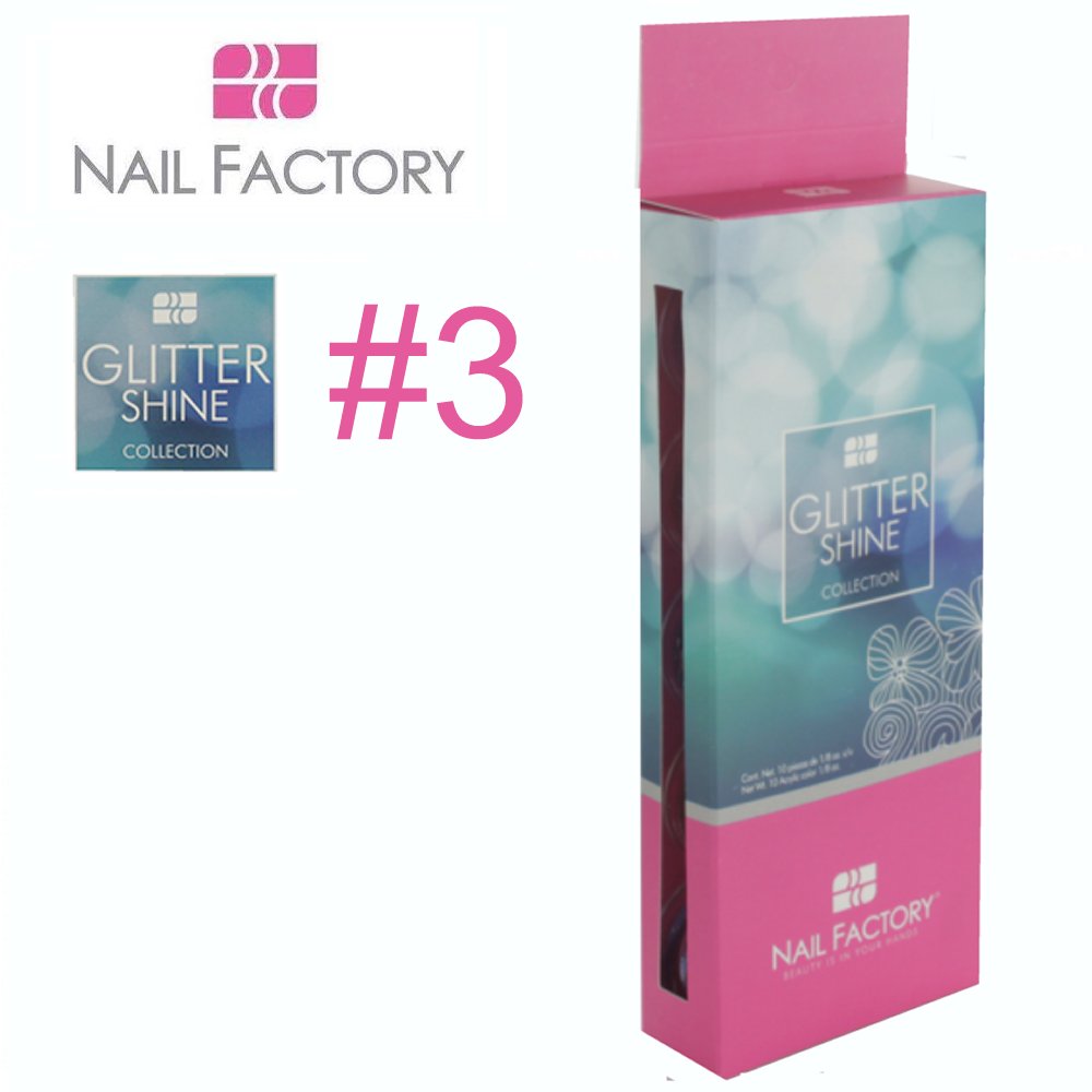 Nail Factory Acrylic Collection "Glitter Shine #3" (10 colors) – EP ...