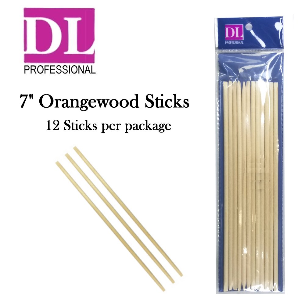 DL Professional 7" Orangewood Sticks, 12 Sticks (DL-C75) – EP Beauty Supply